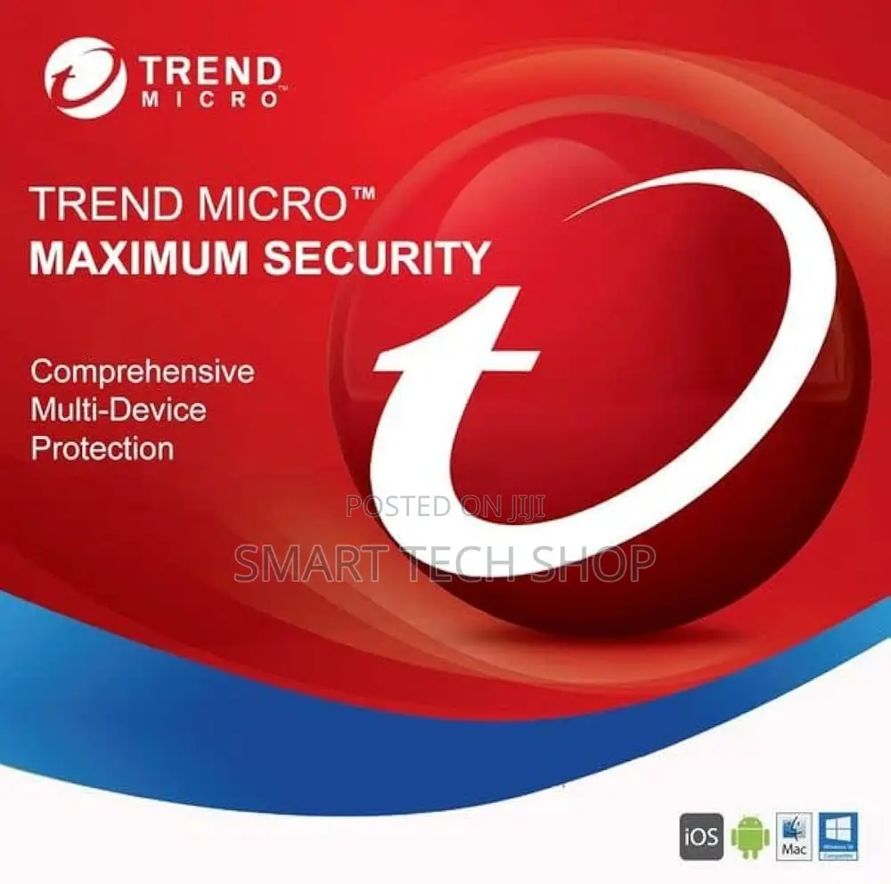 Trend Micro Maximum Security 1 Device 1 Year Windows/Mac/And in Adenta ...