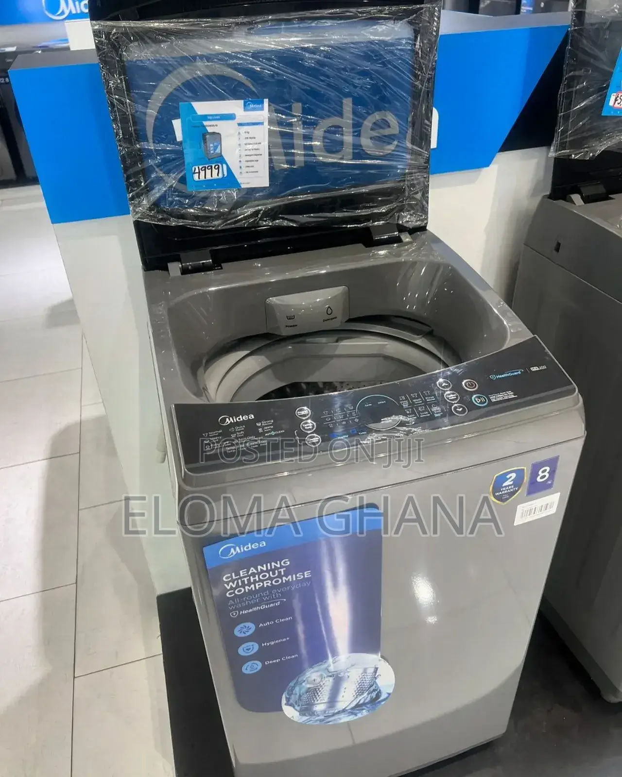 All New Midea Fully Auto Washing Machine -- 8kg -- Top Load in Accra ...
