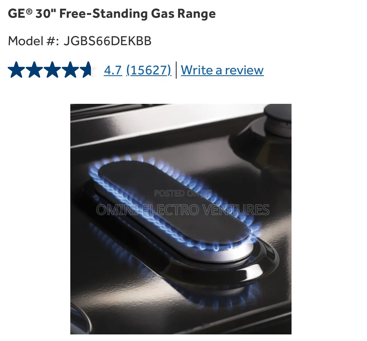 Brand New American Ge Range 4 Gass Gas Burner (Smart) in Accra ...