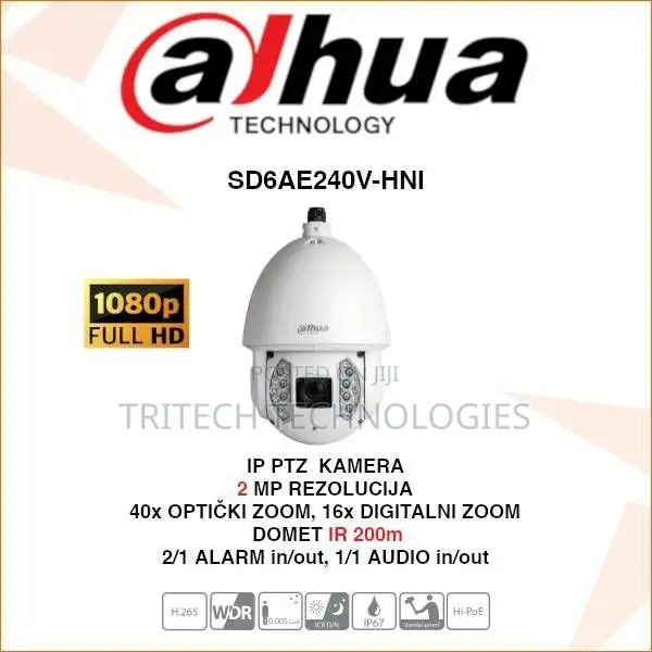 Dahua 2mp PTZ 40X Starlight IR Network Camera Sd6ae240v-Hni in Lapaz ...