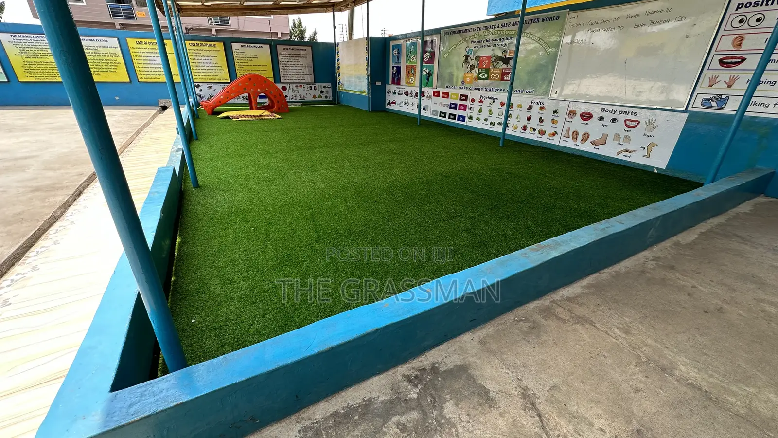 Safe Fun Playgrounds: Artificial Grass for Schools in Dansoman - Garden ...