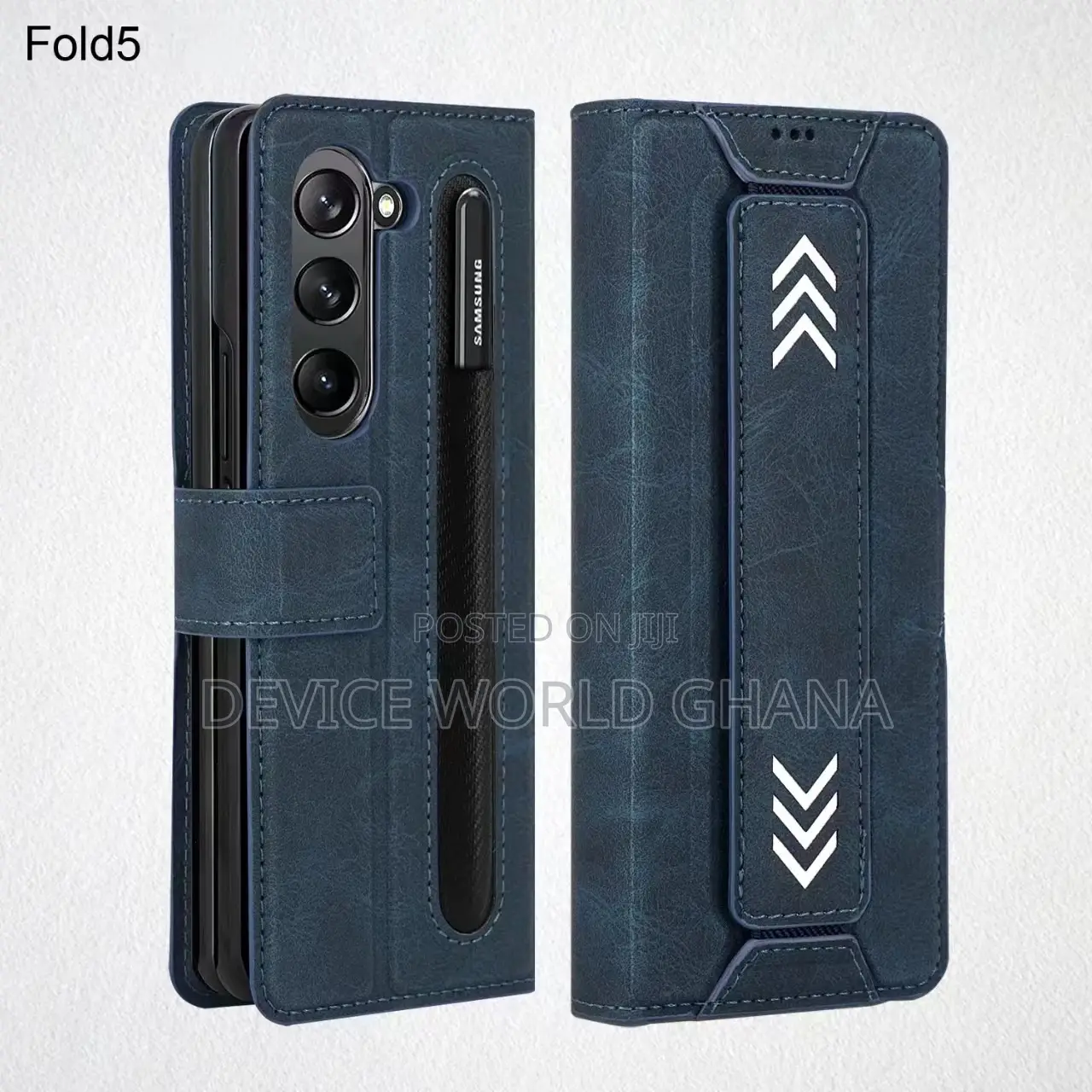 Zipp Retro Leather Flip Case for Samsung Z Fold 7 6 5 4 3 in Accra ...