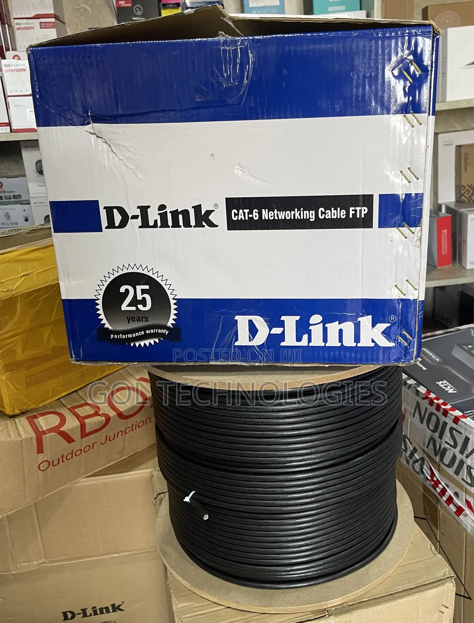 D-Link FTP Outdoor Cat6 Cable Double Coated 23 Awg Original in Tesano ...