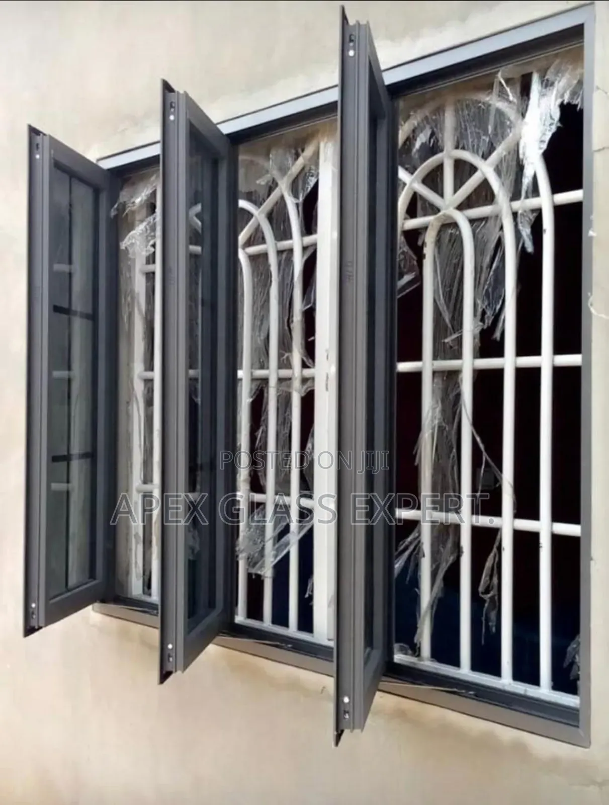 3 Panel Casement Window Fabricated by Apexglassexpert. in Ashaley Botwe ...