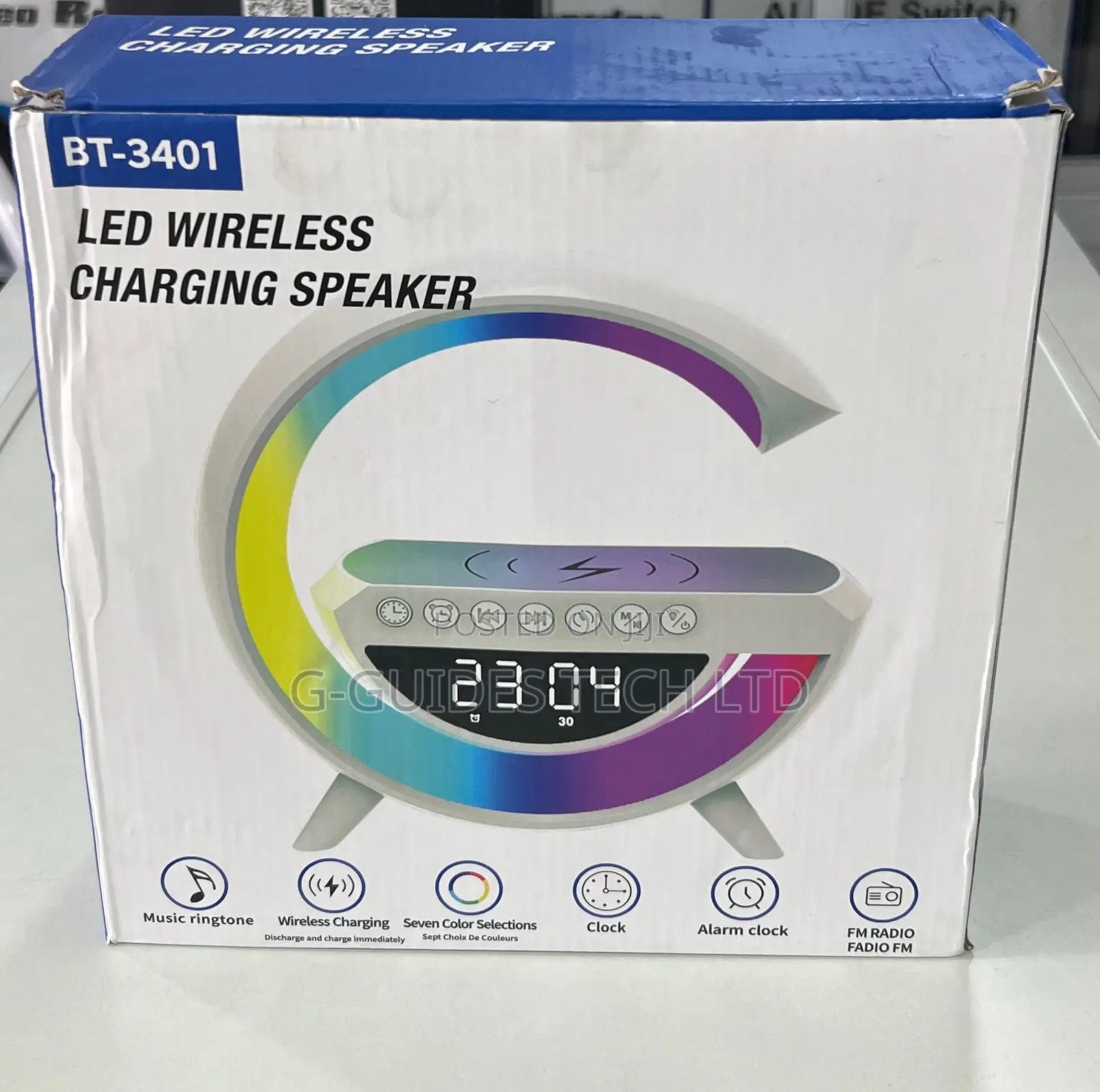 BT-3401 LED Wireless Charging Bluetooth Speaker in Madina - Audio ...