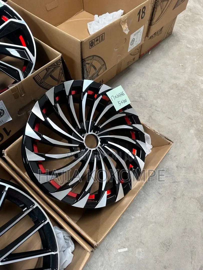 Toyota Corolla Rim 17 Black and Silver With Red in Darkuman - Vehicle ...