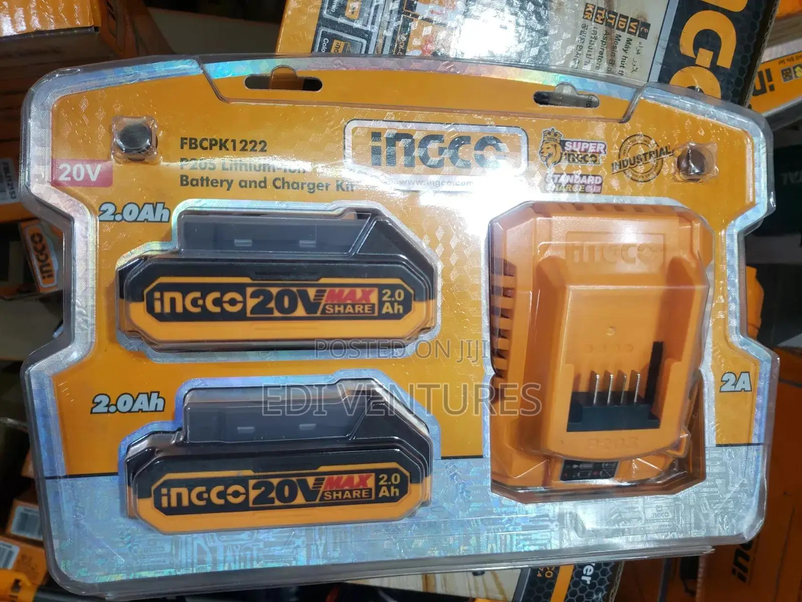 INGCO 20V 2AH Lithium-Ion Battery and Charger Kit FBCPK1222 in Accra ...