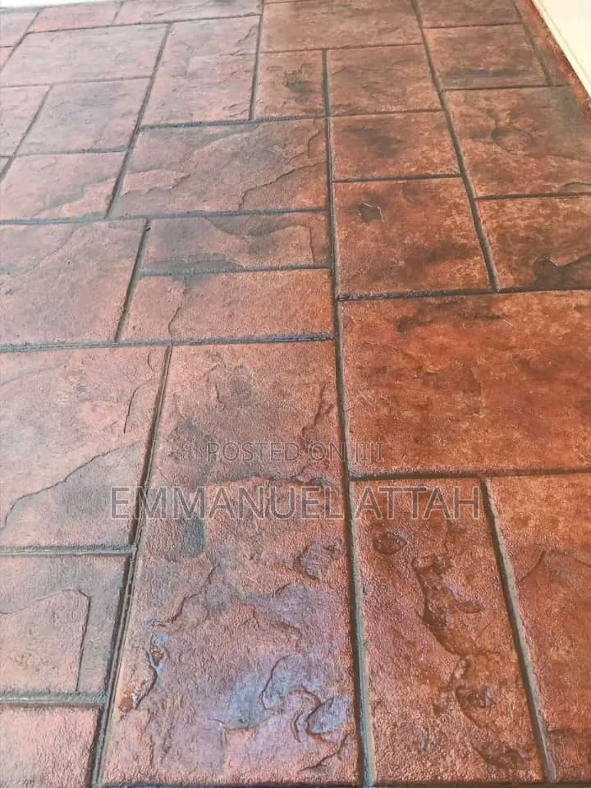 Concrete Floor Stamp Designing in Accra Metropolitan - Building & Trade ...