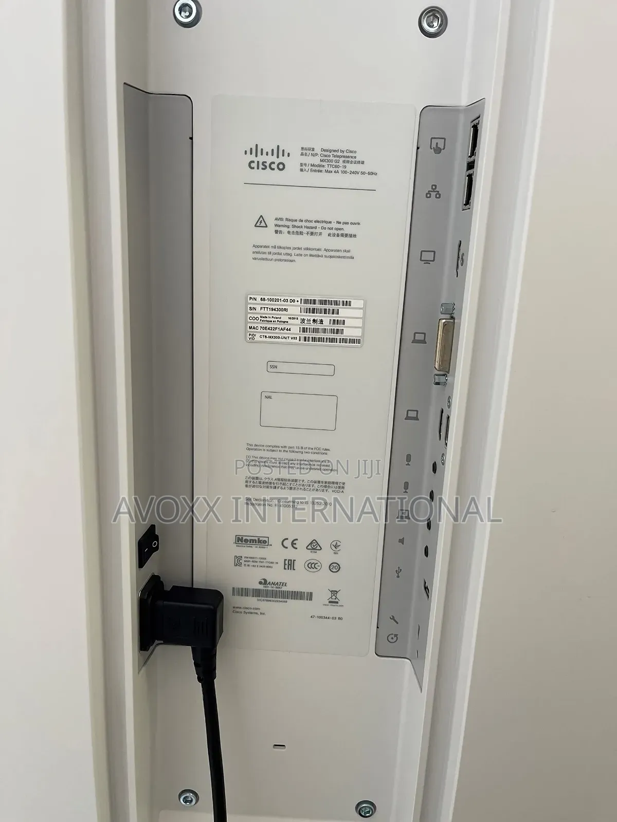 Cisco 55"TFT LCD Conferencing Monitor W/ High Definition Cam in Adenta ...