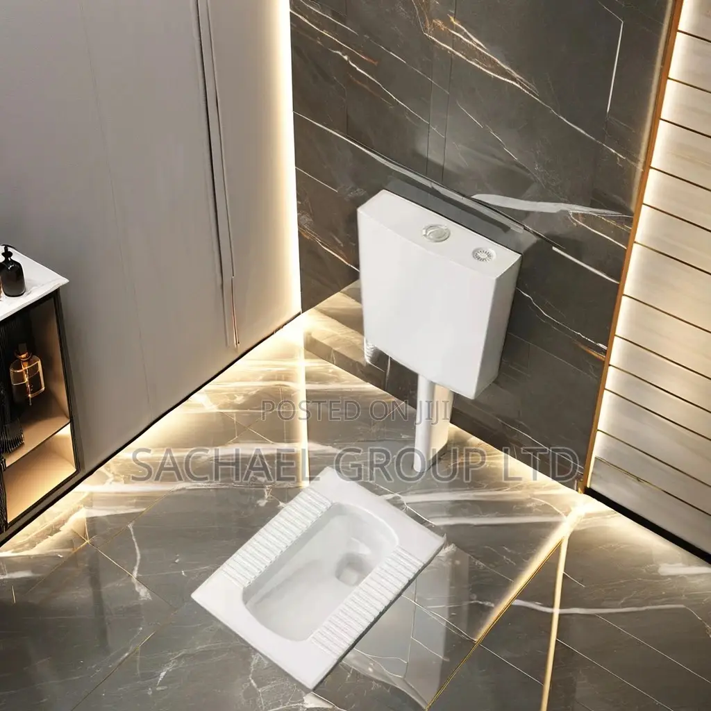 Squatting Toilet With Wall- Mounted Tank in Accra Metropolitan ...
