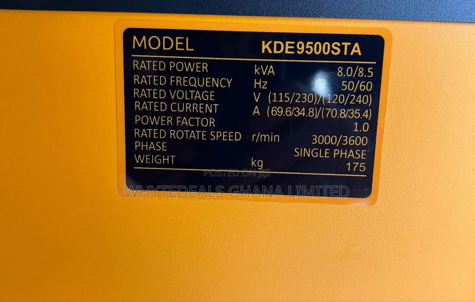 Powerful and Silent Covax 8kva DIESEL Generator Kde9500sta in Accra ...