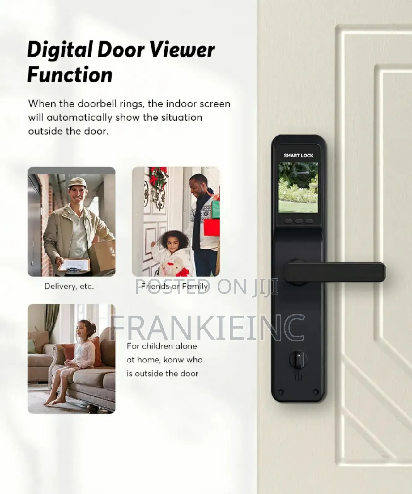 Smart Door Lock With Fingerprint Pin Code Ic Card in Kumasi Metropolitan - Doors & Security ...