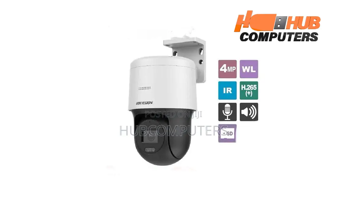 Hikvision (DS-2DE2C400MW-DE) 2-Inch 4MP IR Mini PT Dome Netw in Madina - Security & Surveillance ...