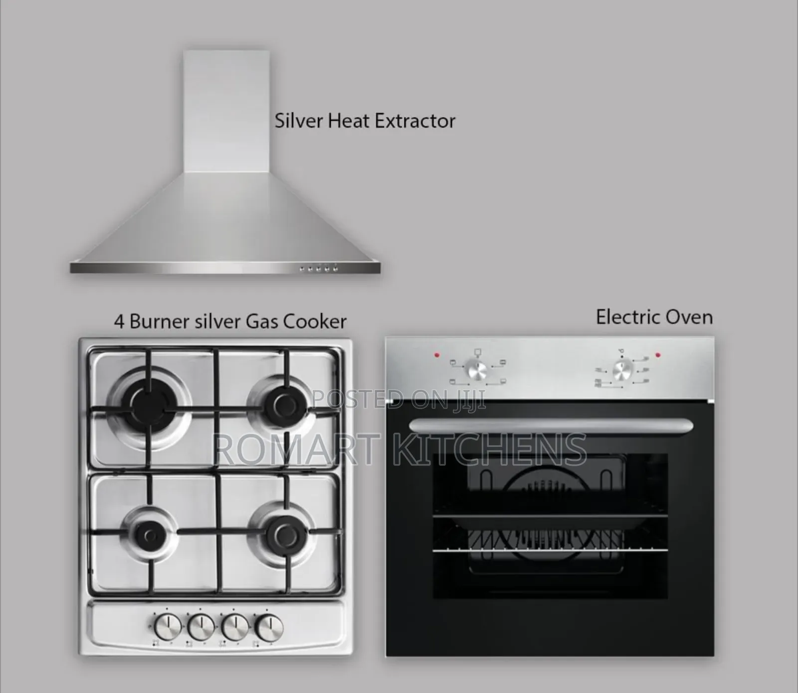 Turkish Built-in 60cm Set. Oven, Cooker And Extractor in Accra ...