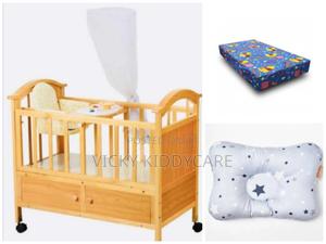 Push Push Baby Wooden Cot With Mattress and Pillow in Accra ...