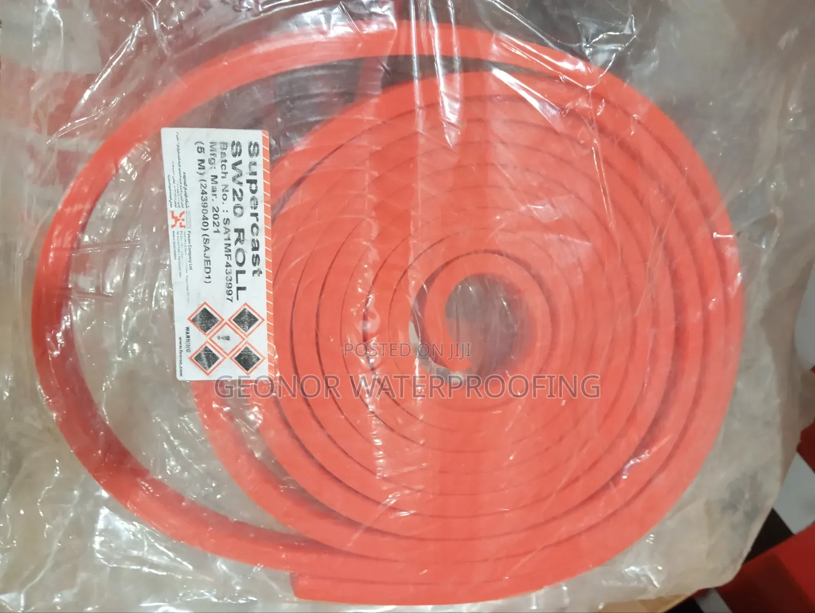 Masterseal 910 Waterstop in Spintex - Building Materials, Geonor ...