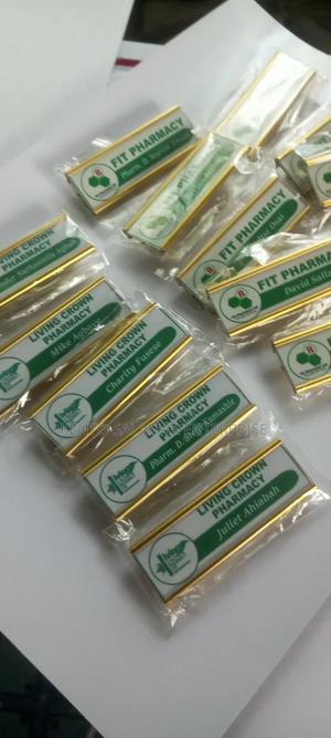 Metallic Name Tags in Ho Municipal - Printing Services, Kenneth Mordey ...