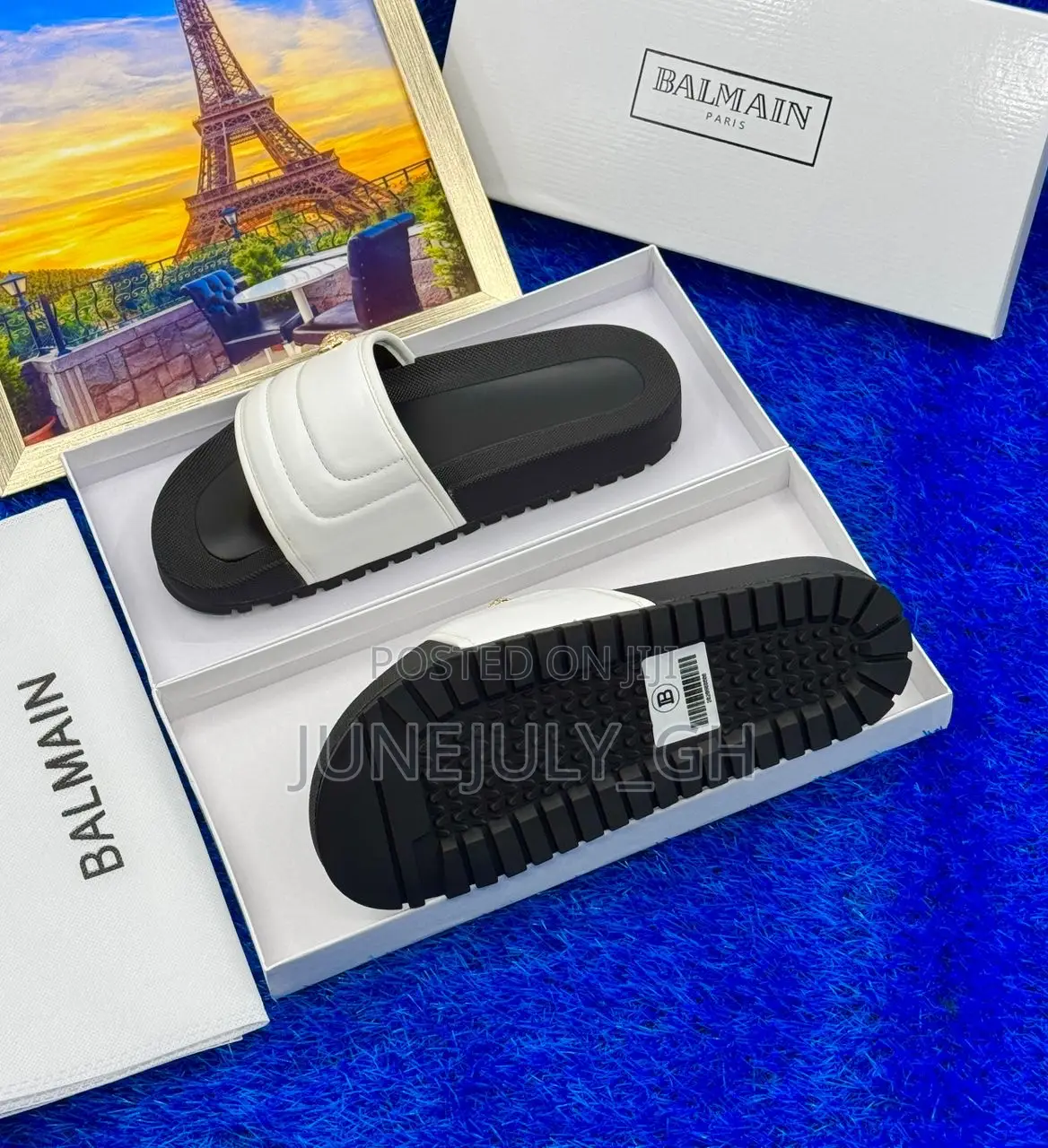 Balmain Slides Black White in Accra Metropolitan - Shoes, Bra Noble ...