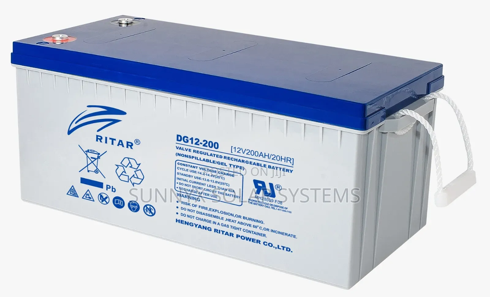 Ritar 12v, 200ah Deep Cycle Gel Battery - Solar Power in Adenta - Solar Energy, Eric Parggah ...