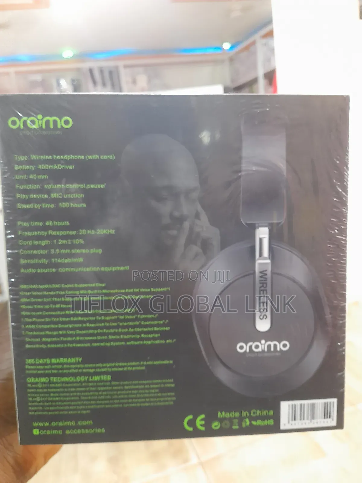 Oraimo Headset (Original) in Tema Metropolitan - Headphones, Tiflox ...