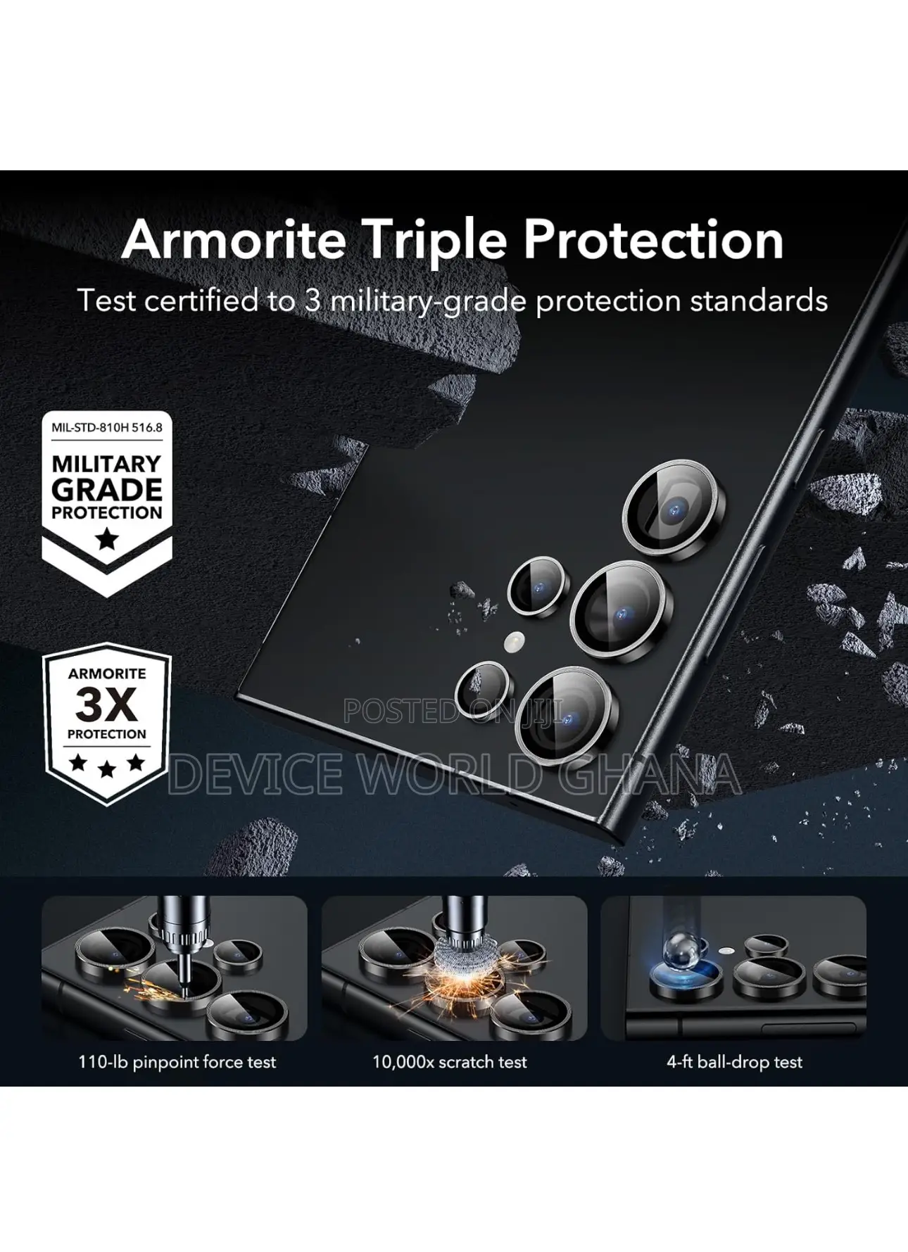 Camera Lens Protector (Rings) for Samsung S25ultra S24ultra S23u S22u ...