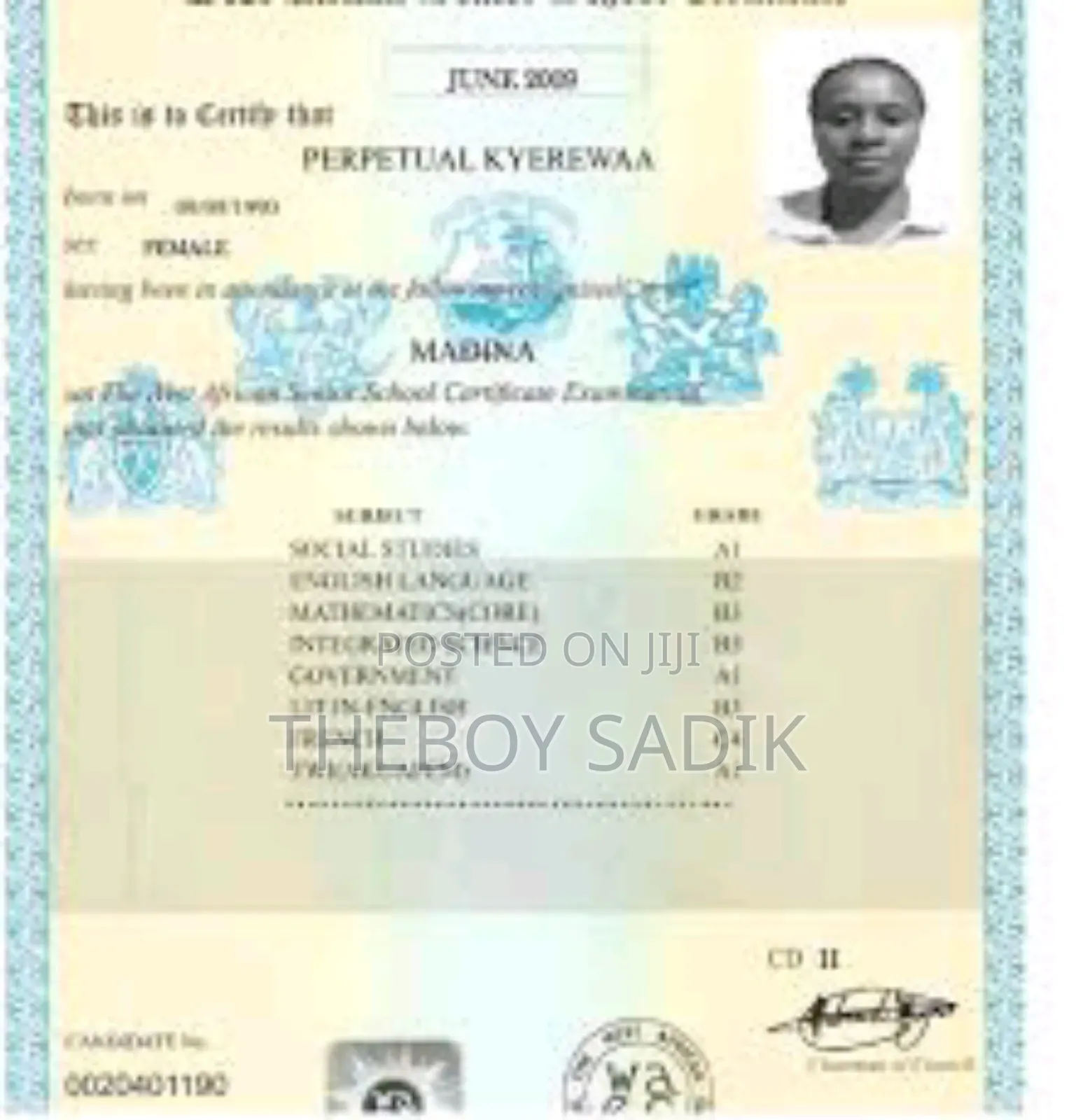 Genuine Wassce Certificate PDF Creation in Nima - Computer & IT ...