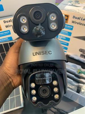 Dual Lens and Dual Screen Solar Wireless PTZ Security Camera in Accra ...