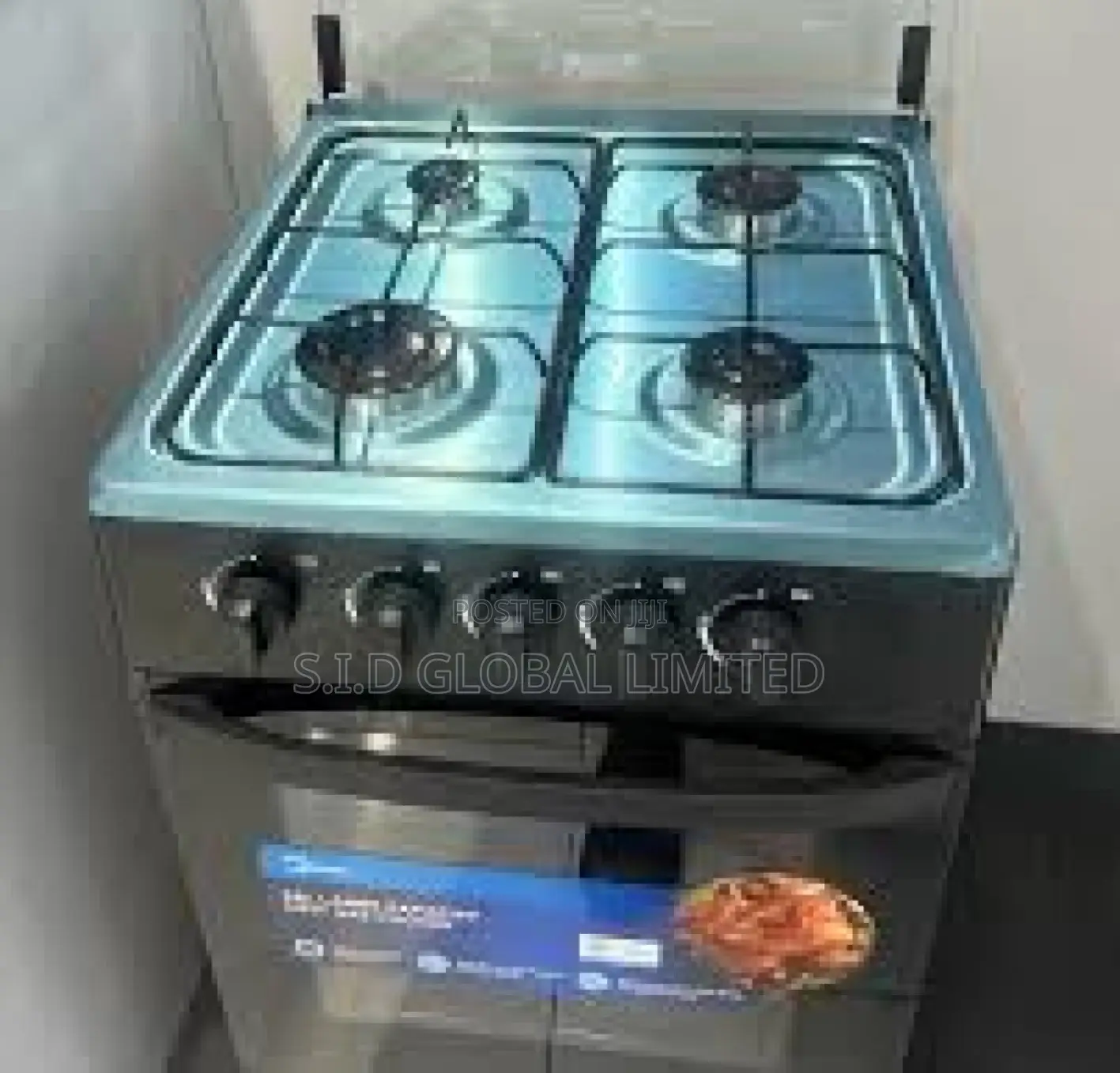 The Artistry of MIDEA-4-BURNER-GAS-COOKER-BLACK-MIRROR in Accra New ...