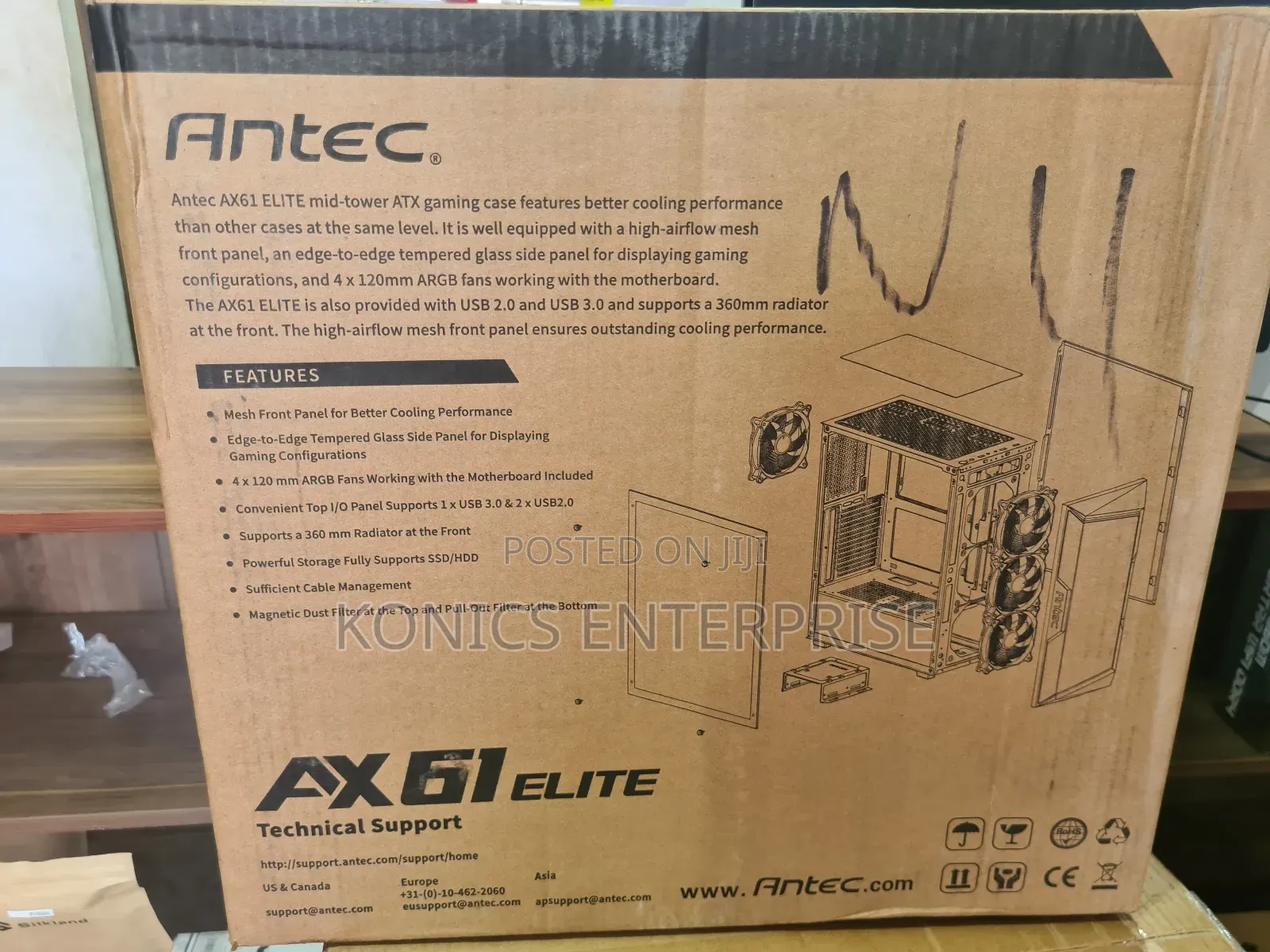 Antec Ax61 Elite Gaming Case in Lapaz - Computer Hardware, Andrew Baah | Jiji.com.gh