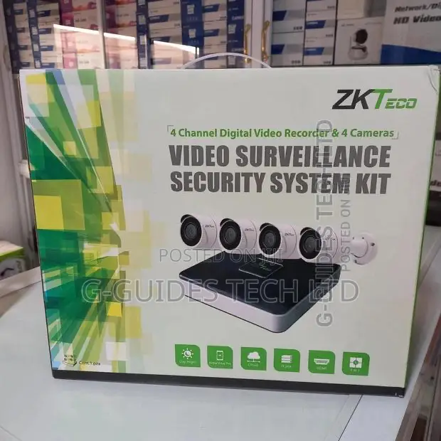 Zkteco 4-Channel XVR KIT 2mp, 4ch Zkteco KIT 2mp Analog in Madina ...