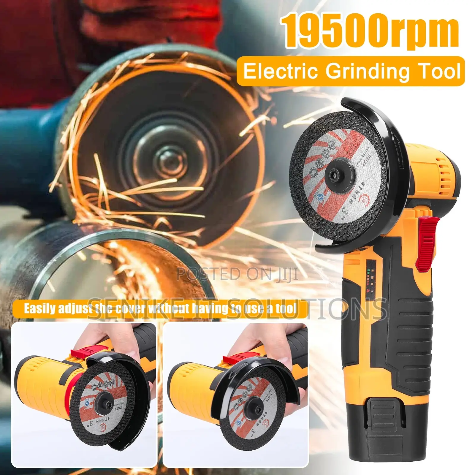 12V Portable Angle Grinder With 2 Batteries in Abelemkpe - Hand Tools ...