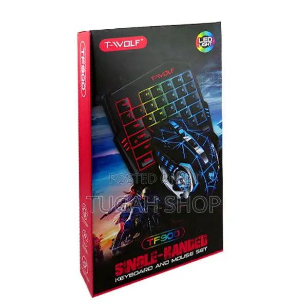 TF900 | Gaming Set With RGB LED Backlight, One-Handed Keyboa in Accra ...