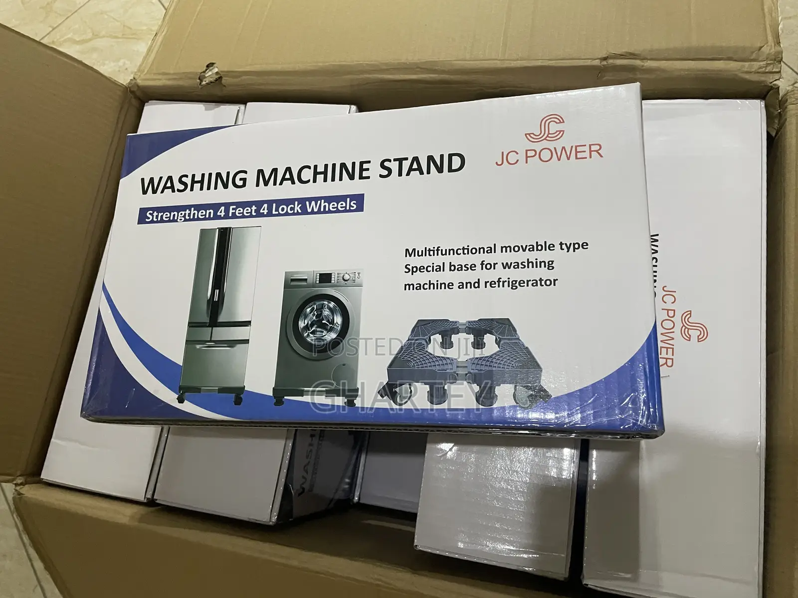 2X Double Tube Fridge Washing Machine Stand With Brakes in Lapaz - Home ...