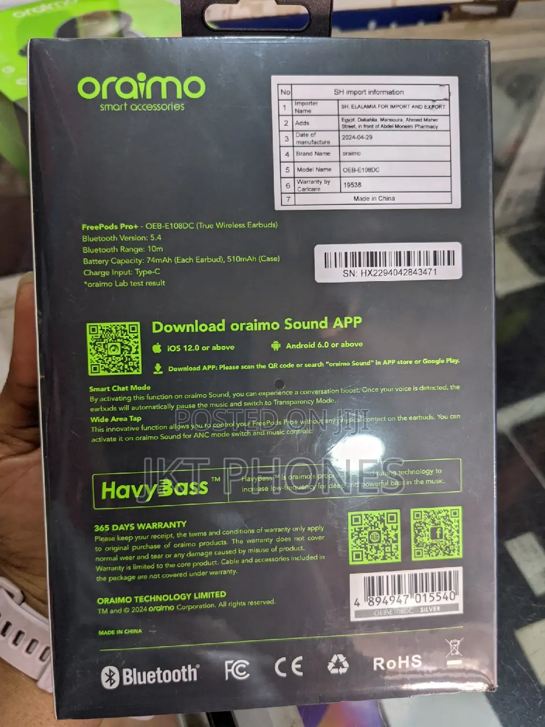 Oraimo Freepods Pro+ in Madina - Headphones, Jtk Phones | Jiji.com.gh