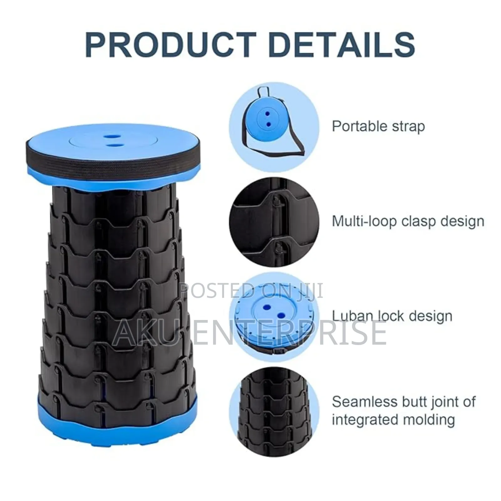 Portable Folding Stool in Accra Metropolitan - Furniture, Kojo Seth | Jiji.com.gh