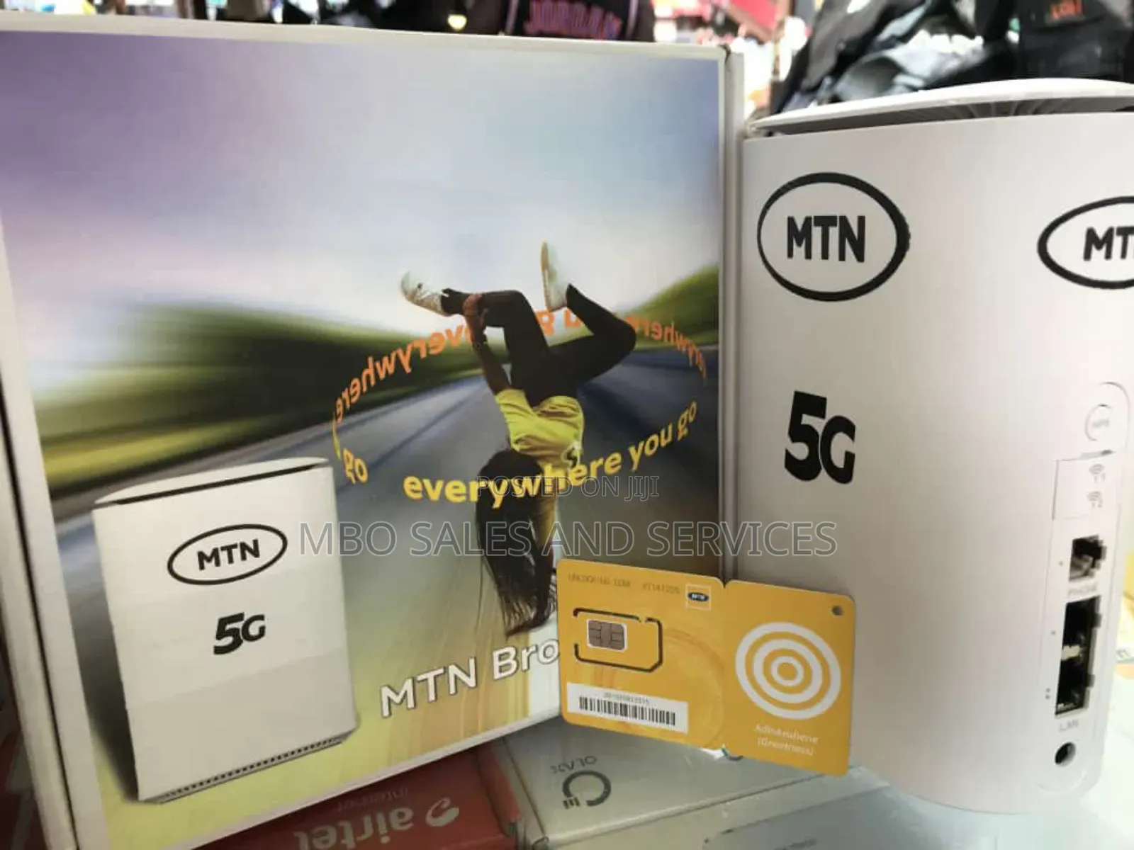 MTN 5G Wi-Fi 6 Router 64 Users+Free UPS Universal Turbonet in Banana ...