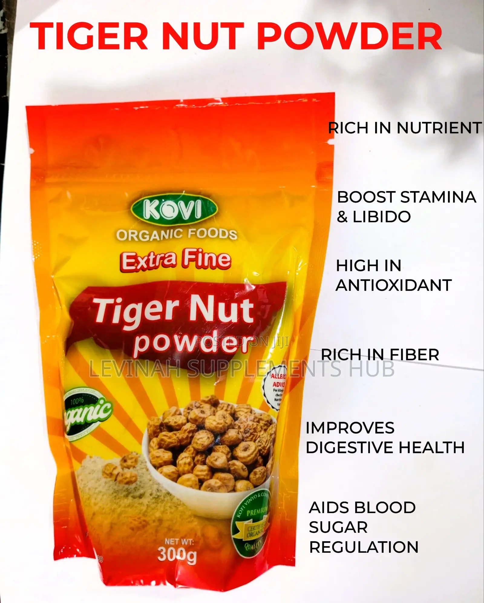 Kovi's Organic Tiger Nut Powder 300g (Extra Fine) in Lapaz - Vitamins ...