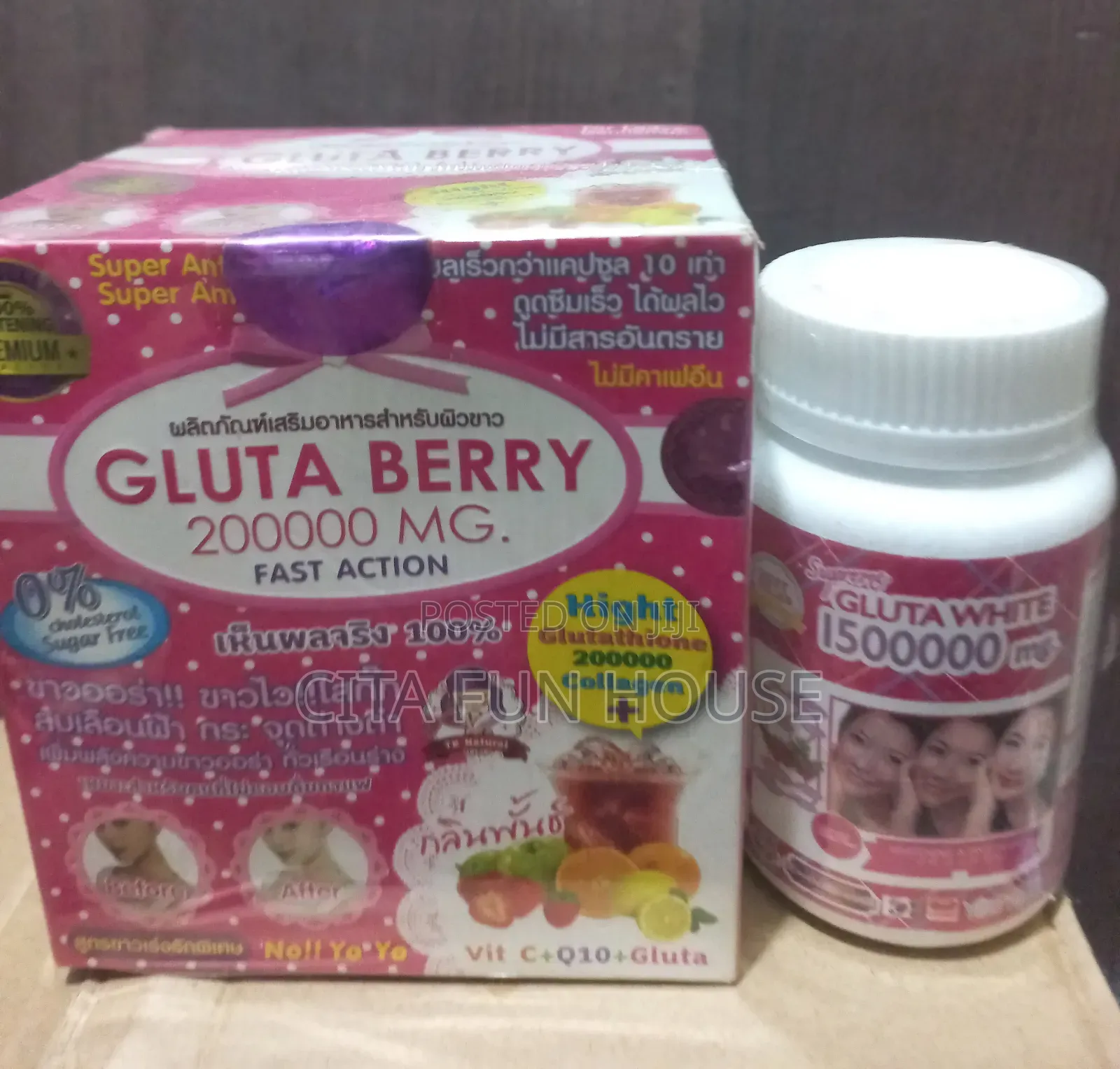 Gluta Berry 200000MG Whitening Drink and Gluta White Pill in Accra ...