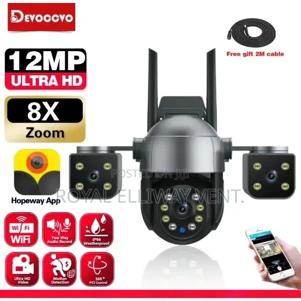 Wifi Smart PTZ Camera 12MP in Achimota - Security & Surveillance, Royal ...