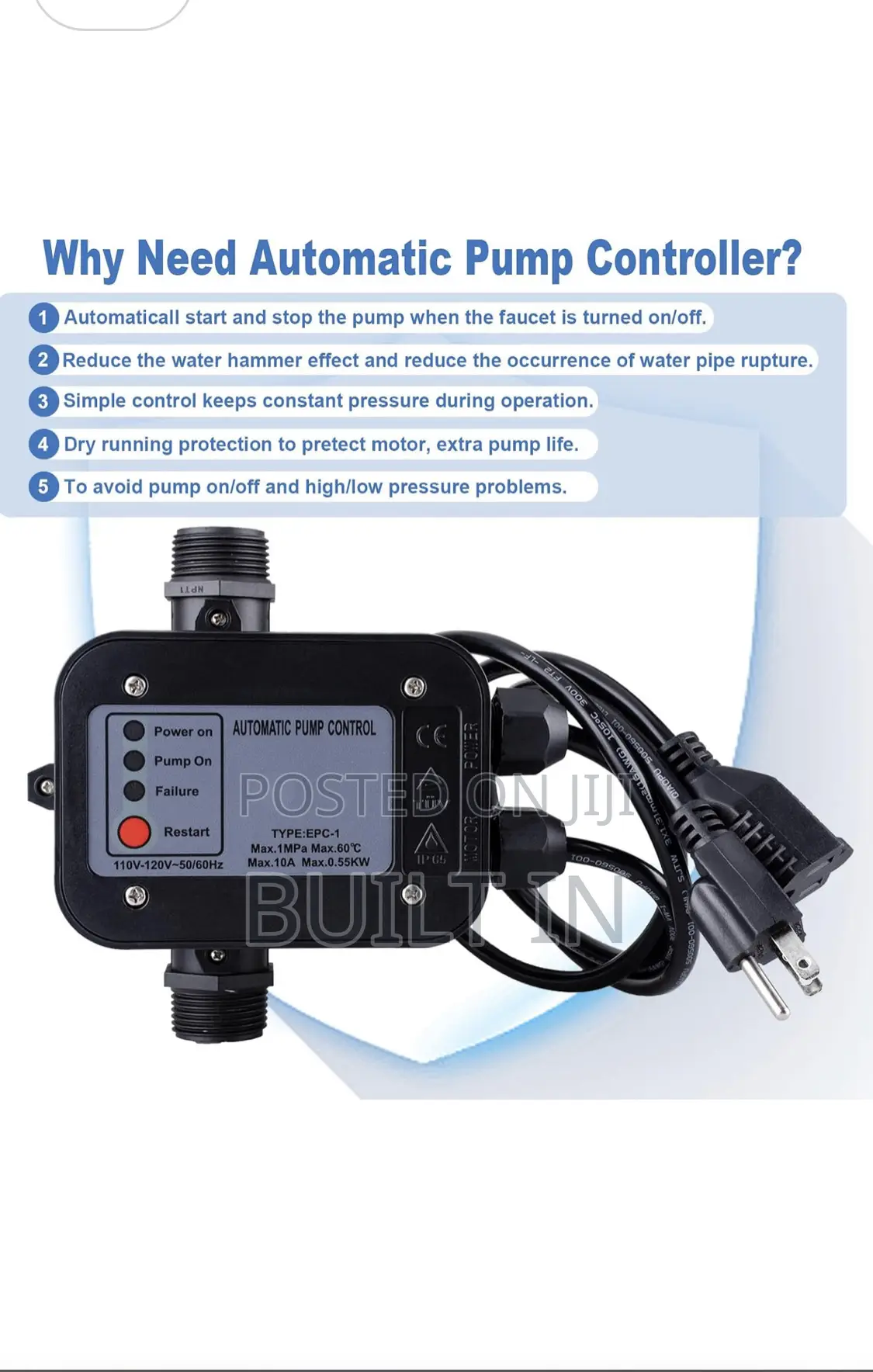 2.0hp Leo Automatic Pump Controller in Accra Metropolitan - Plumbing ...