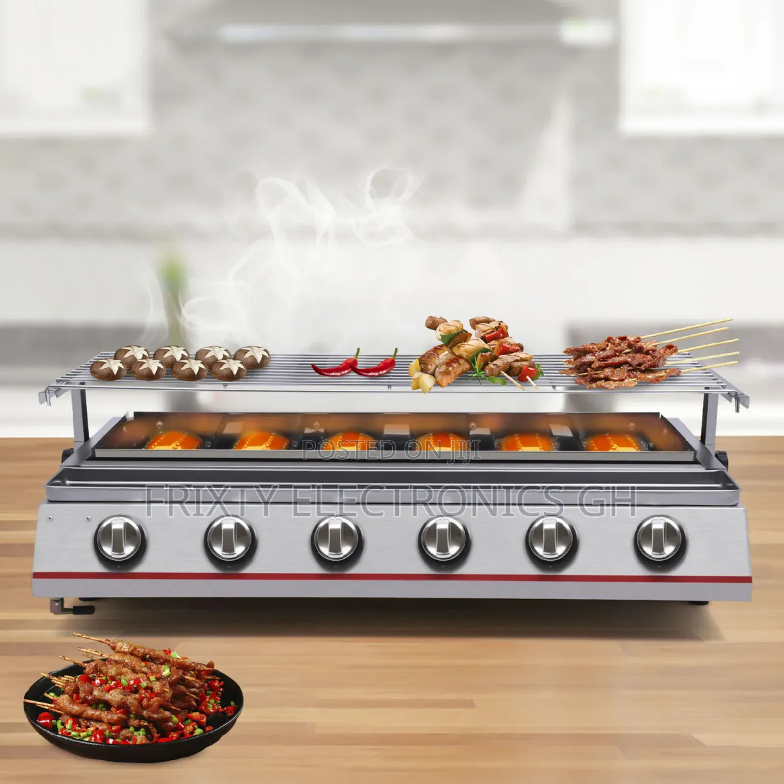 Commercial Kitchen American 6 Burner Gas Stove Table Top in Accra ...