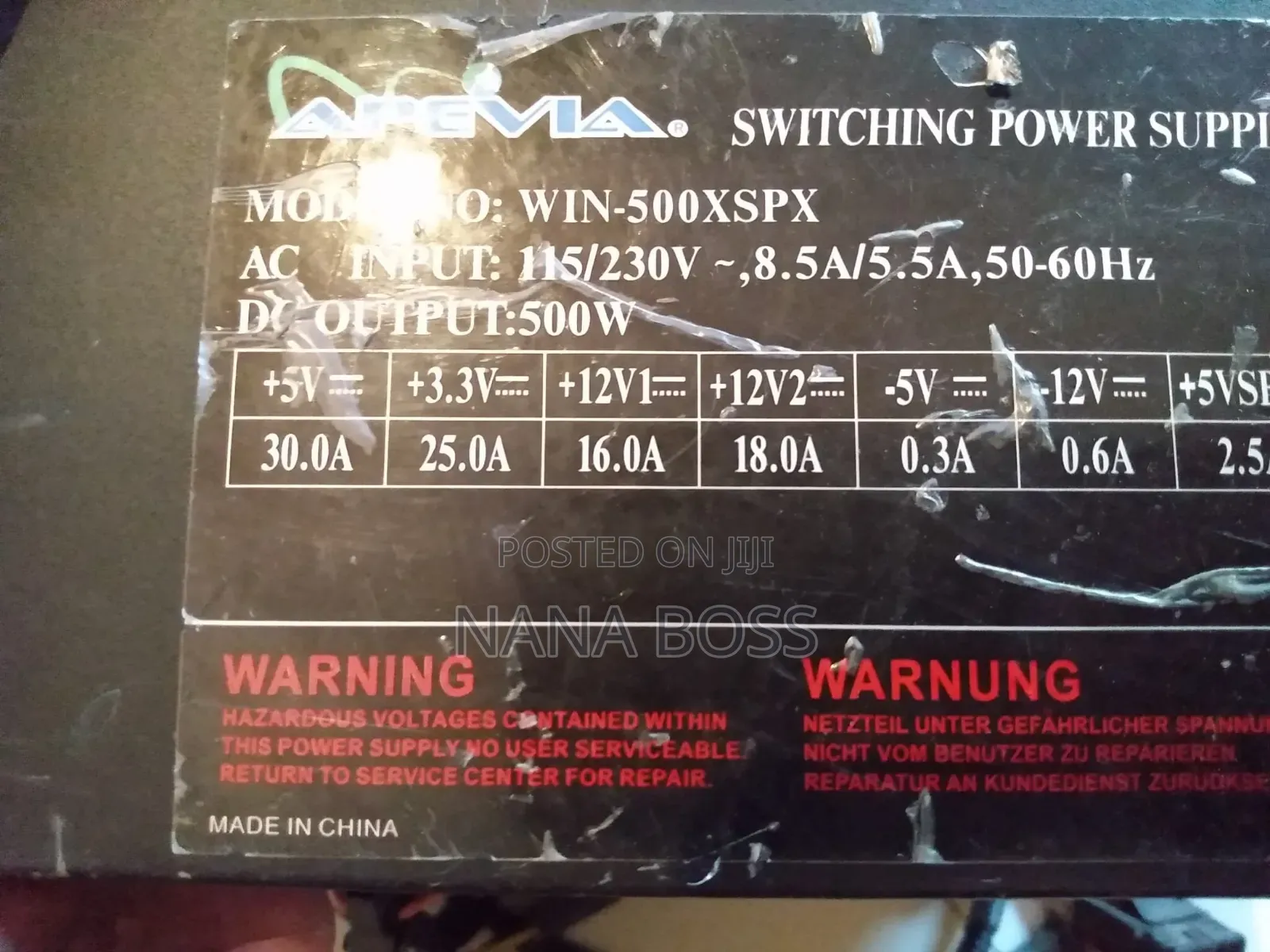 500w Power Supply Unit Psu in East Legon - Computer Hardware, Nana Boss ...