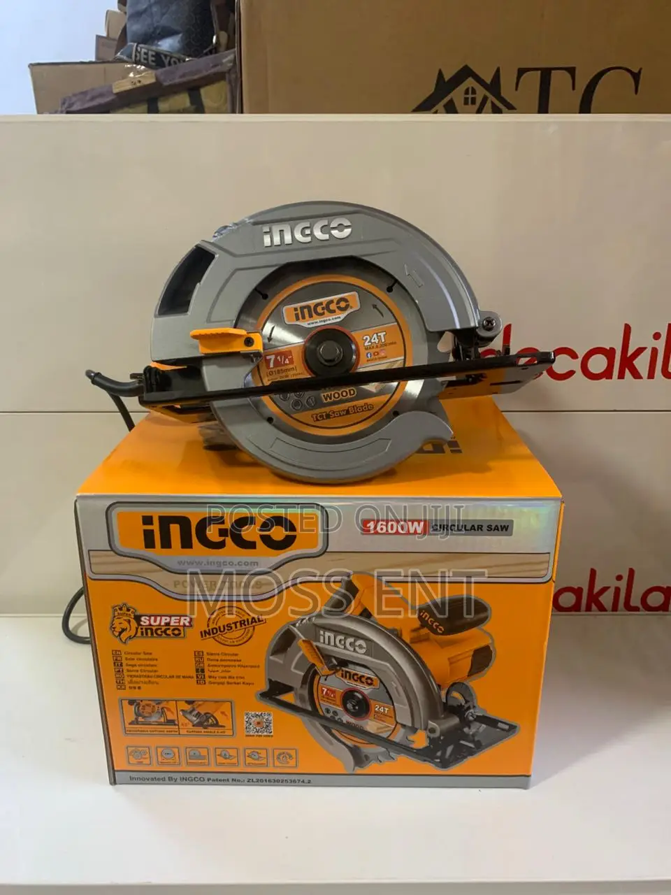 Ingco Circular Saw 1600w 7" + 185mm Blade + Accs - Cs18568 in ...