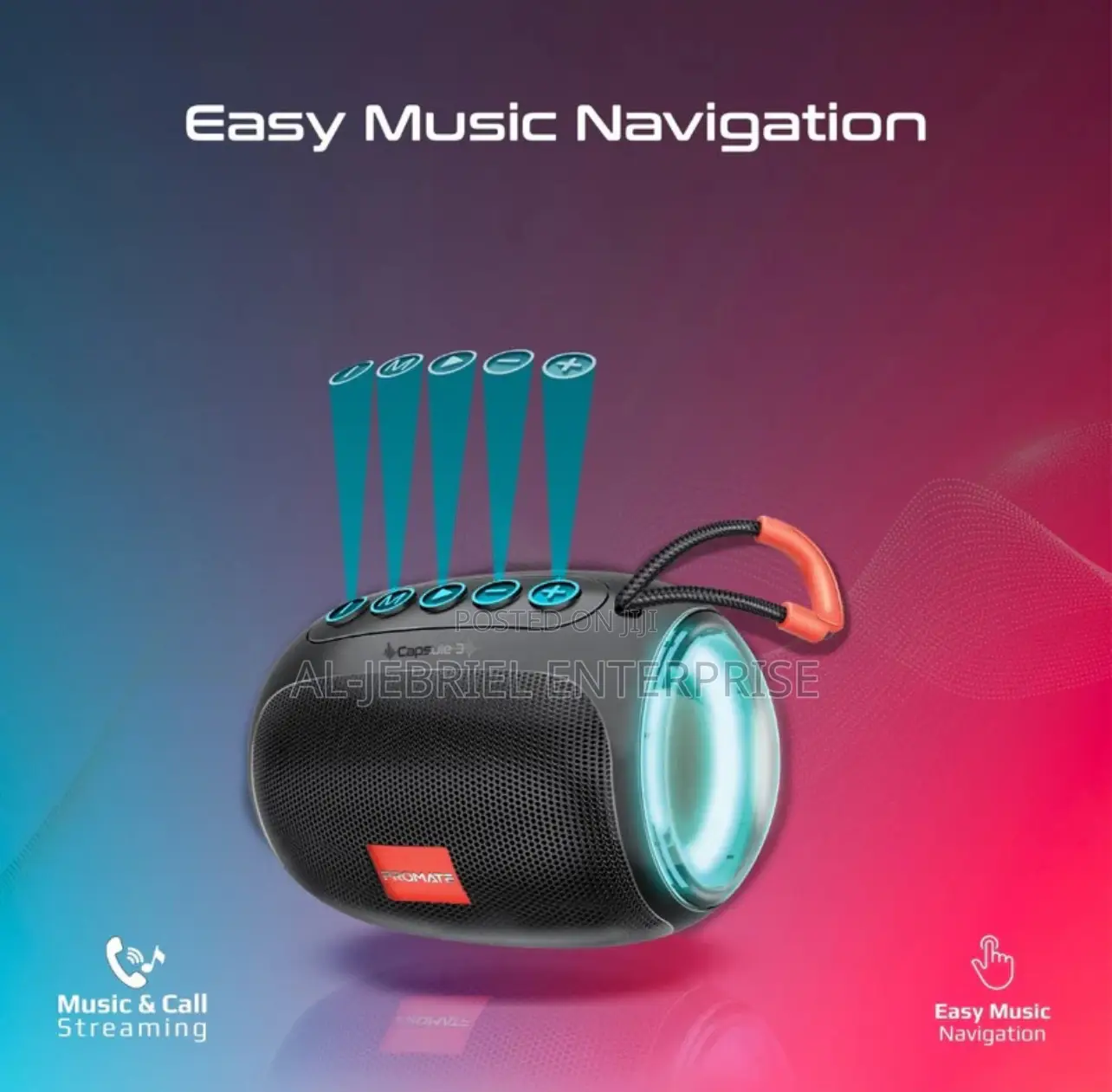 Promate Capsule-3 High Definition Bluetooth 5.3 Speaker in Accra ...