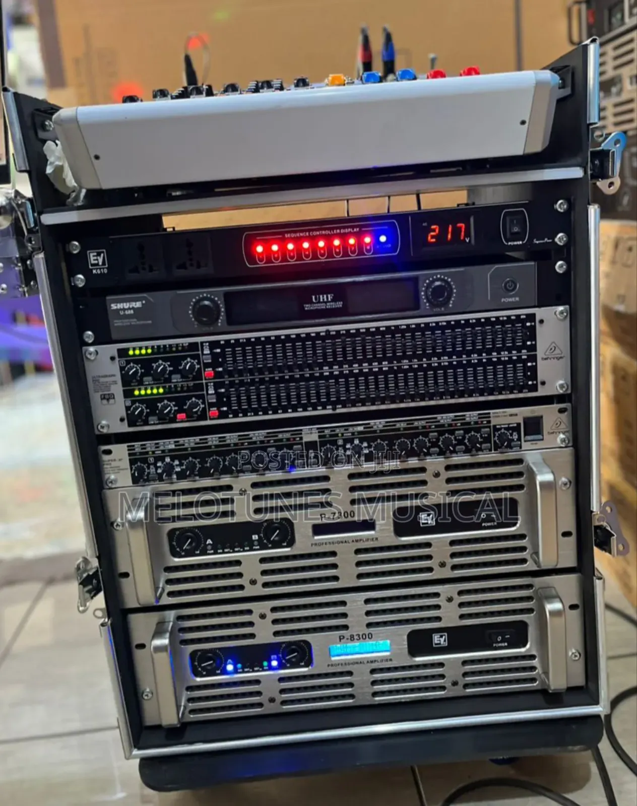 Double Pair of EV Mid and Bass Speakers Full Set Amp Rack in Accra ...