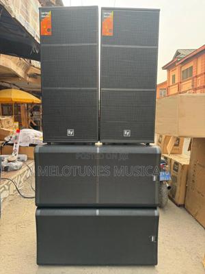 Full Set of EV Mid and QSC Bass Speakers With Amp Rack in Accra ...