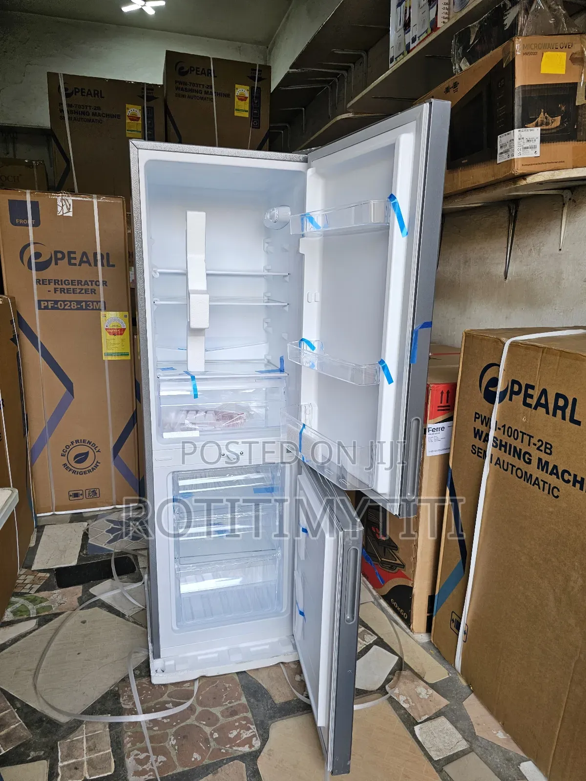 New Pearl 157 Litres Combi Fridge Iron Inox PVC Finish in Accra ...
