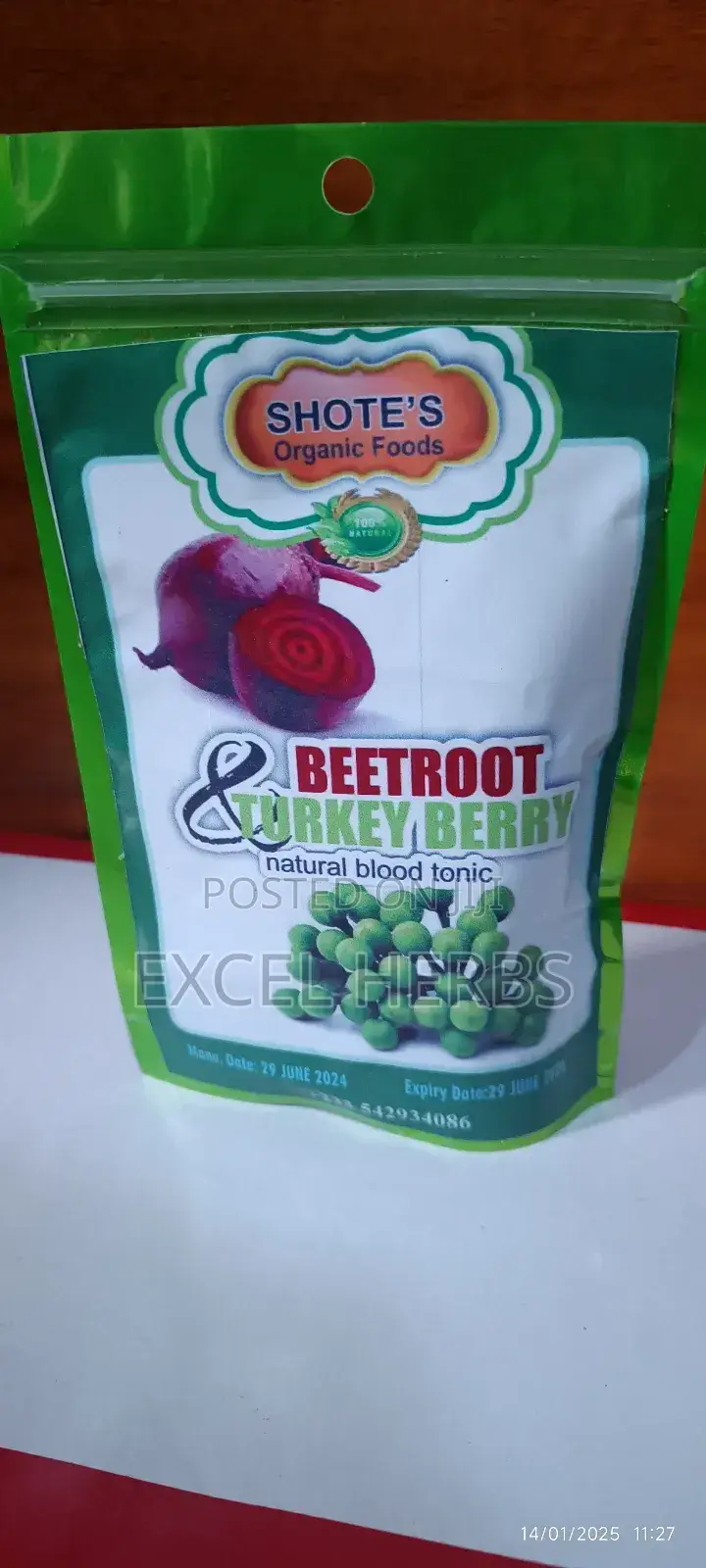 Organic Beetroot and Turkey Berry Powder (100g) in Accra Metropolitan ...