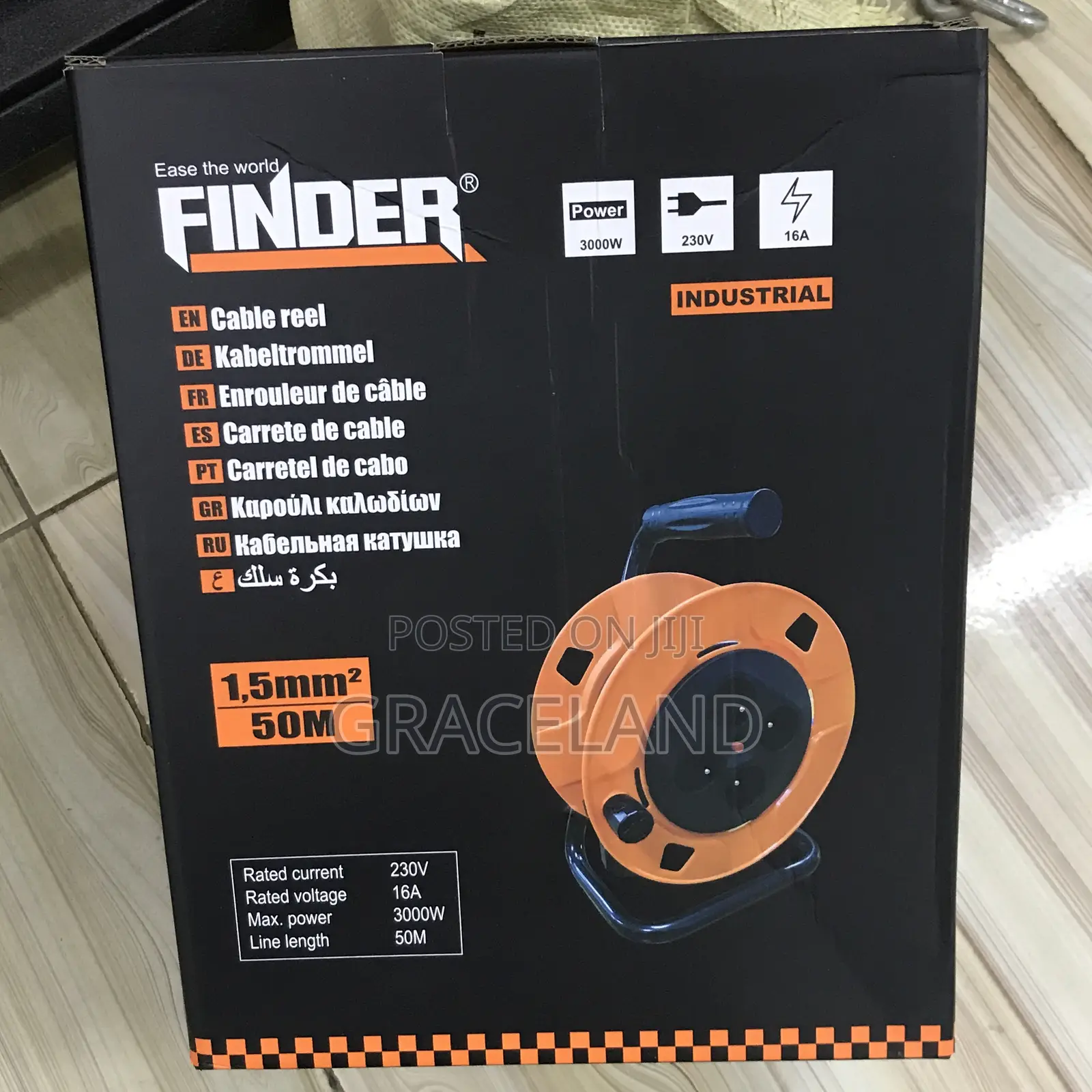 This Is Finder Real Cable Reel Industrial-3000w-230v-16a in Accra ...