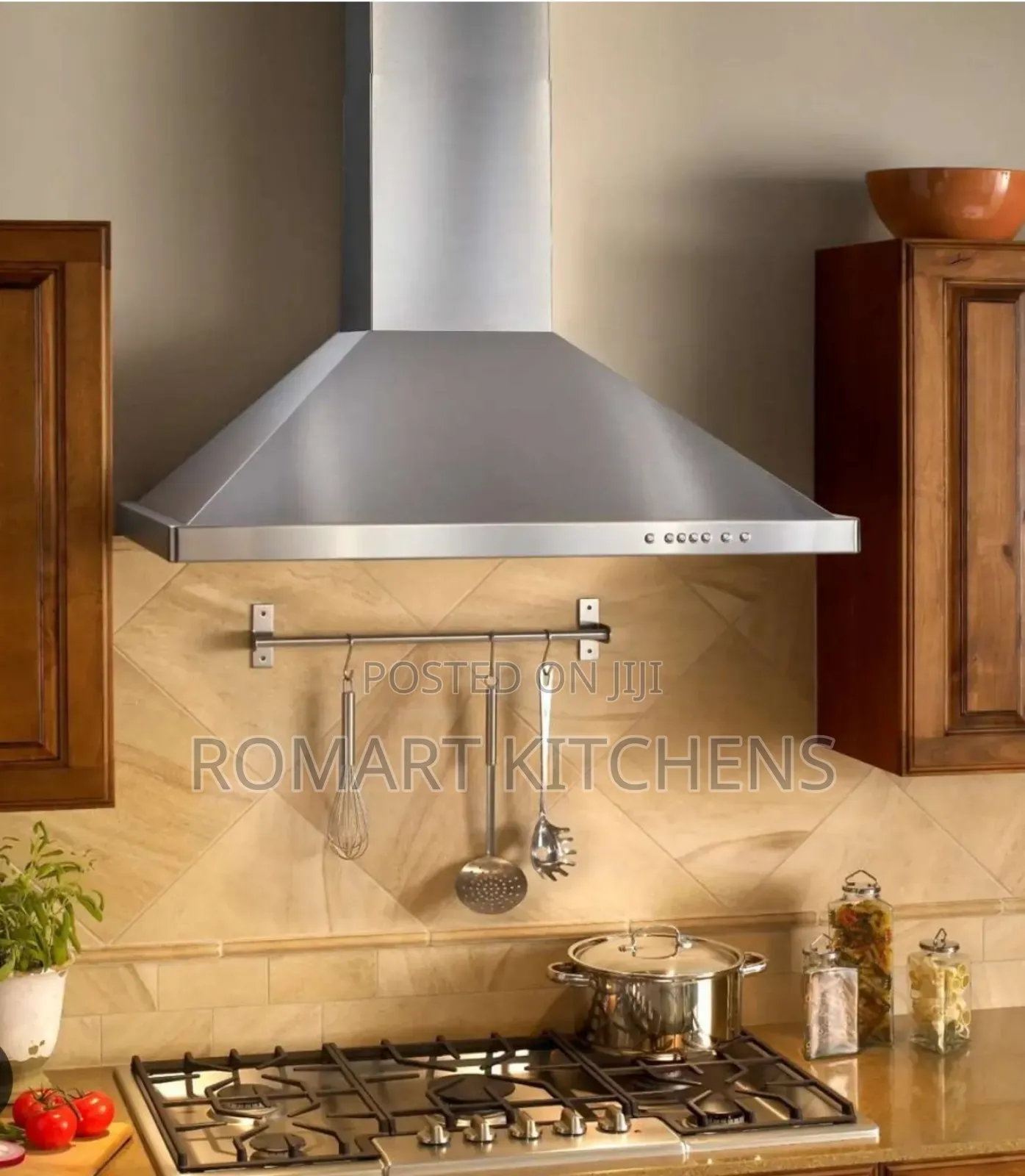 Turkish 90cm Stainless Chimney Heat Extractor Hood. No Hole in Accra ...